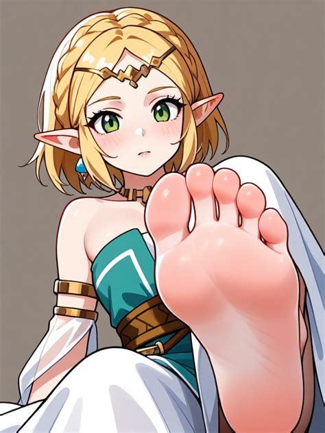 Princess Zelda Foot By Udido On Deviantart