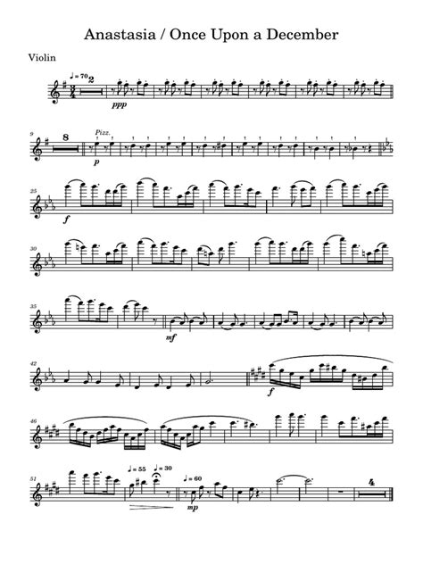 Anastasia Once Upon A December 1 Violin Pdf