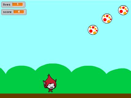 Dodge The Falling Balls Game Scratch Game Video Tutorials