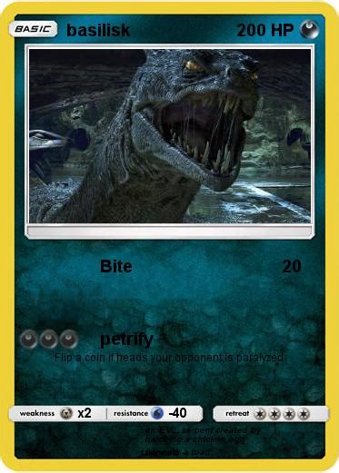 Pokémon Basilisk 84 84 Bite My Pokemon Card