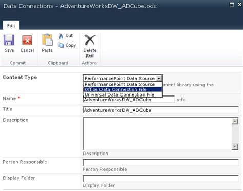 Bi Center And Data Connection Errors When Using Performancepoint Dashboard Designer Reza