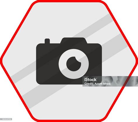 흰색 배경에 수영장 개념 벡터 레드 컬러 아이콘 디자인 수영장 및 해변 안전 규칙에 카메라를 가지고하지 마십시오 수영 스포츠 육각 형 간판 모형 스톡 일러스트 멀티미디어에