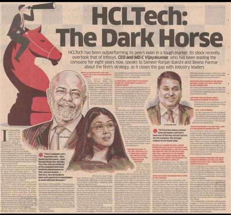 Siddhartha Bhatnagar On Linkedin Hcltech A Shining Example Outperformed In An Exclusive