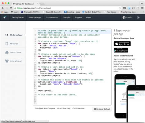 Tabris Js Entwicklung Nativer Apps Mit JavaScript Heise Online