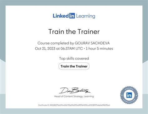 Gourav Sachdeva On Linkedin Certificate Of Completion