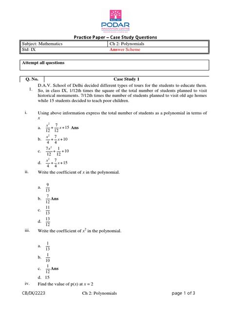 Polynomial 1 Pdf Polynomial Mathematical Analysis