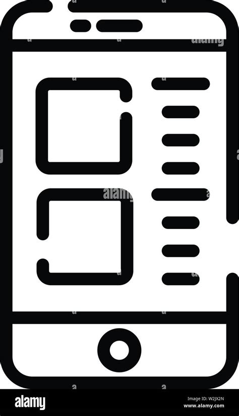 Smartphone Addiction Icon Outline Style Stock Vector Image Art Alamy