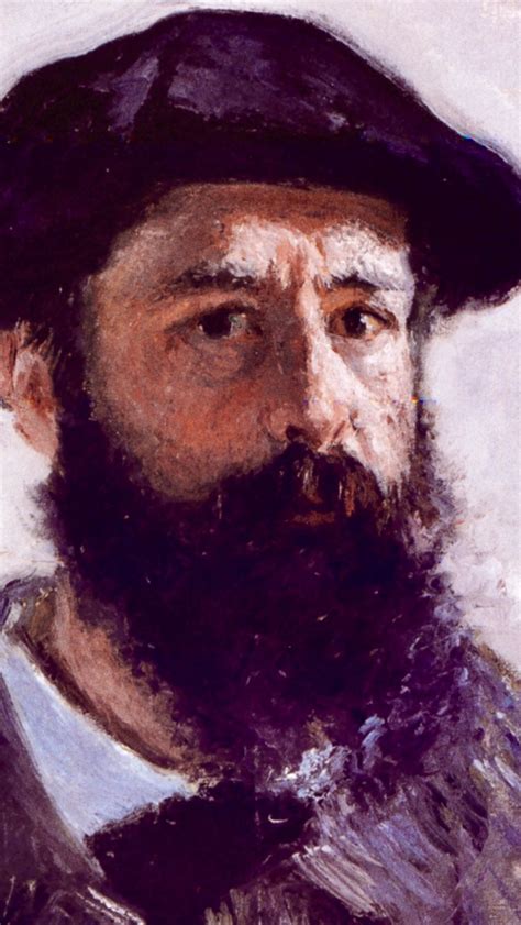 Claude Monet Self Portrait In Beret 1886 Detail Claude Monet
