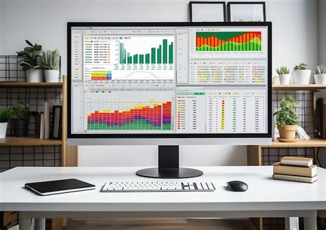 Premium Ai Image A Latpop Screen Displaying Data Analytics Dashbaord