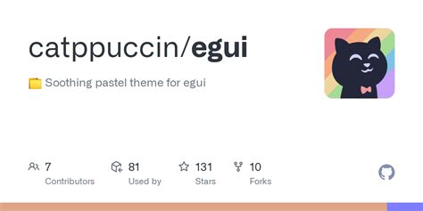 Github Catppuccinegui 📁 Soothing Pastel Theme For Egui