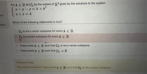 Solved For KR Let Uk Be The Subset Of R Given By The Chegg Com