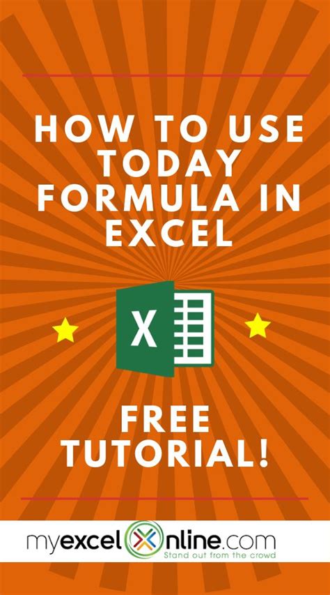 Today Formula In Excel Myexcelonline Excel Tutorials Microsoft