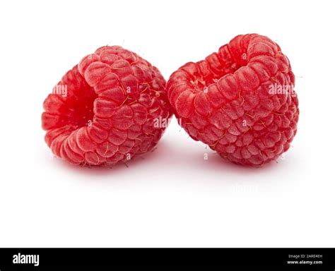 Raspberry Isolated On White Background Stock Photo Alamy