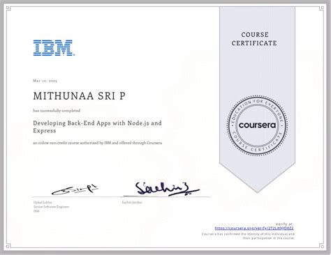 Nodejs Expressjs Backenddevelopment Ibm Coursera Webdevelopment Mithunaa Sri P
