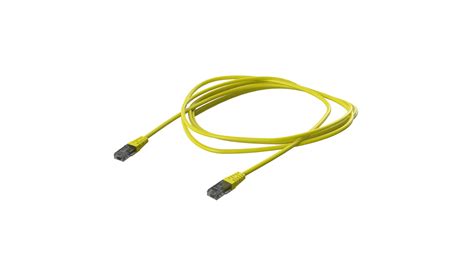 Patch Cord UTP Cat5E 5 Metros Amarelo 2 Flex Telecom