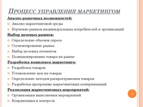 Процесс управления маркетингом в организации презентация онлайн