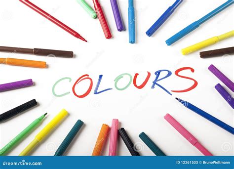 Colours And Text Abstract Stock Image Image Of Background 12261533