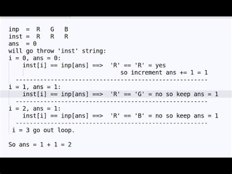 Codeforces A Div Colorful Stones Simplified Edition Arabic YouTube