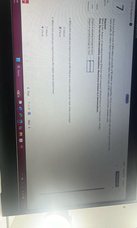 Solved Ch 12 ﻿AssignmentATech has fixed costs of $14 | Chegg.com