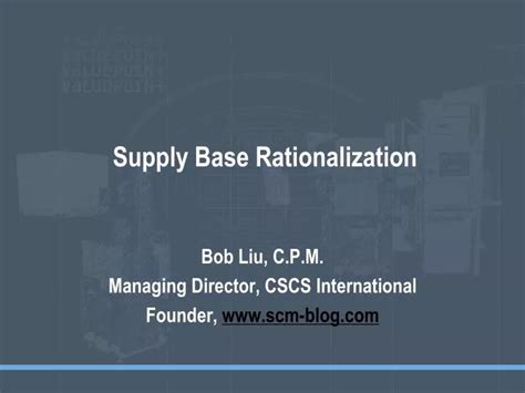Ppt Supply Base Rationalization Powerpoint Presentation Free