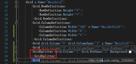 关于gridsplitter的一些坑 gridsplitter 分割2个grid csdn博客