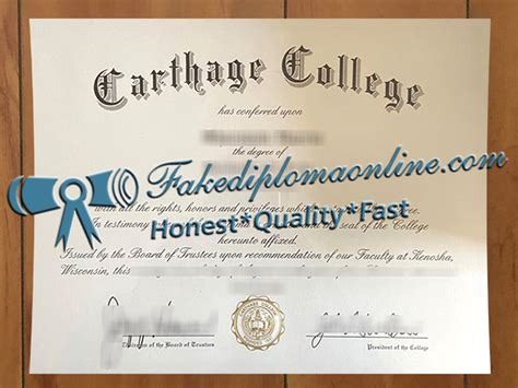 How Long To Buy A Fake Carthage College Degree Online