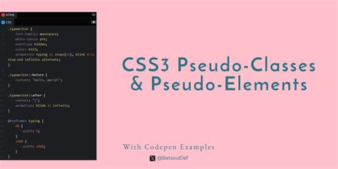 Css3 Pseudo Classes And Pseudo Elements An In Depth Look Dev Community