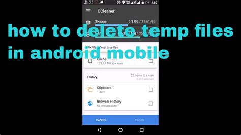 How To Delete Temp Files In Android Mobile YouTube