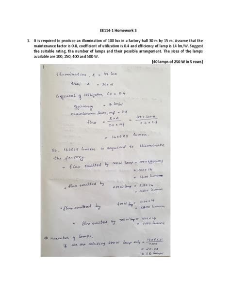 ee114 1 homework 3 answer pdf lighting incandescent light bulb