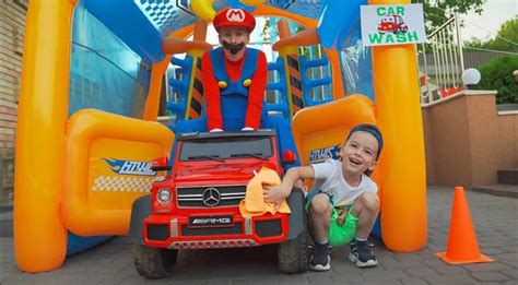 ماشین بازی جدید خارجی با آرتور و بابایی شست و شوی ماشین ها در کارواش