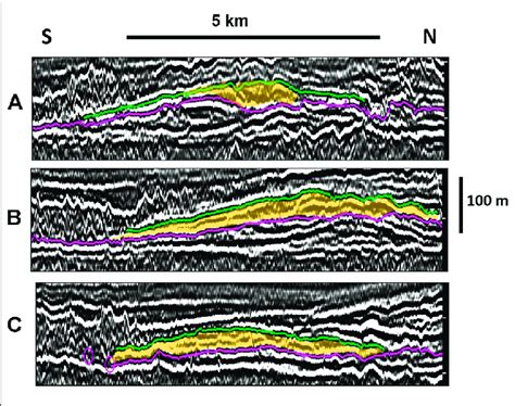 Cross Sections Through Le3 From A 3d Reflection Seismic Volume See Download Scientific