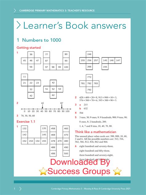 Prim Maths 3 2ed Tr Learner Book Answers Pdf Area Length