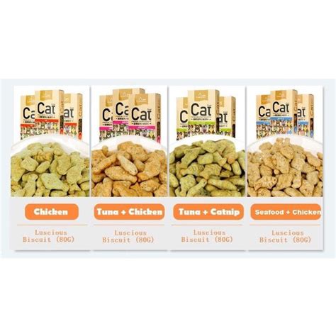 Cat Luscious Catnip Cat Food Biscuit Cat Snacks Cat Treats 80gram