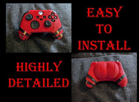 Custom Deadpool Xbox One Controller Shell 3d Printed Multicolor Shell With Deadpool Costume