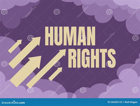 Text Showing Inspiration Human Rights Internet Concept Moral