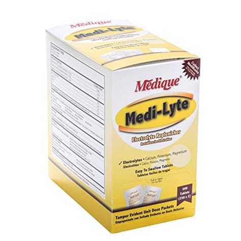 Medique 03013 Medi Lyte Electrolyte Replacement Tablets 500 Tablets In