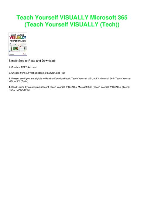 Ppt Pdfbook Teach Yourself Visually Microsoft 365 Teach Yourself Visually Tech Powerpoint
