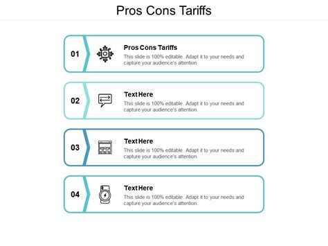 Pros Cons Tariffs Ppt Powerpoint Presentation Model Display Cpb