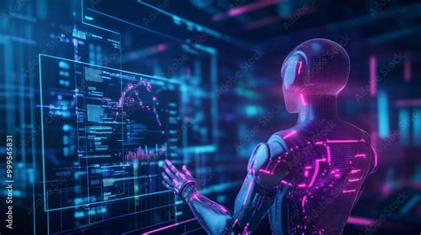 a detailed visualization of ai automating processes across multiple