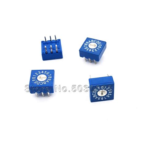 0 f rotary coding switch positive code 3 3 dial switch 16 bits pcb