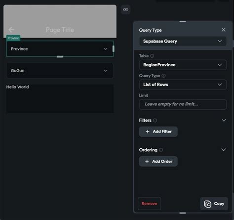 Two Dropdown Widget Dependency With Supabase