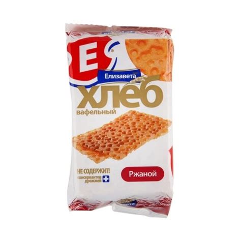 Хлеб вафельный "Елизавета" РЖАНОЙ 75г