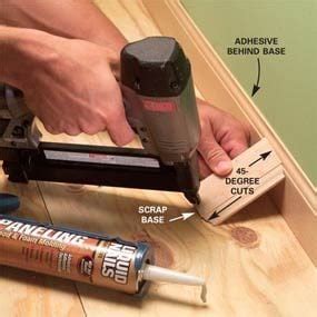 How To Install Baseboard Trim Even On Crooked Walls DIY