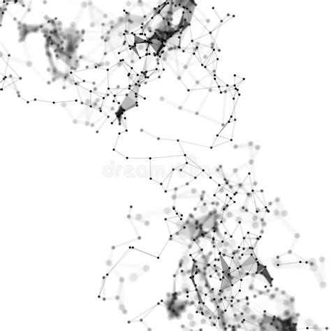 Abstract Molecular Structure On White Background Stock Illustration Illustration Of