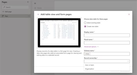 모델 기반 앱에서 페이지 작업 power apps microsoft learn