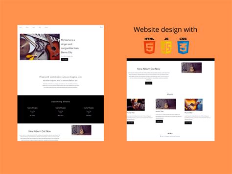 A Psd Pdf Xd Ai To Responsible Html Css Javascript Website Design