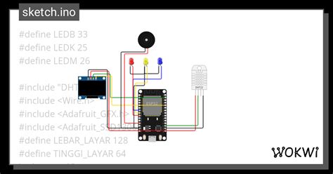 Praktik No 1 Wokwi Esp32 Stm32 Arduino Simulator
