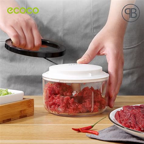 Jual Papabear Ecoco Multifunctional Food Processor Large Chopper Manual Penggiling Bumbu Voova