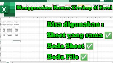 Cara Menggunakan Rumus Xlookup Di Excel Youtube