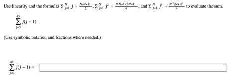 Solved Use Linearity And The Formulas